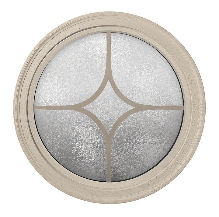 Round Windows | Poly Brickmould Round Window - Diamond Grille | Fixhome