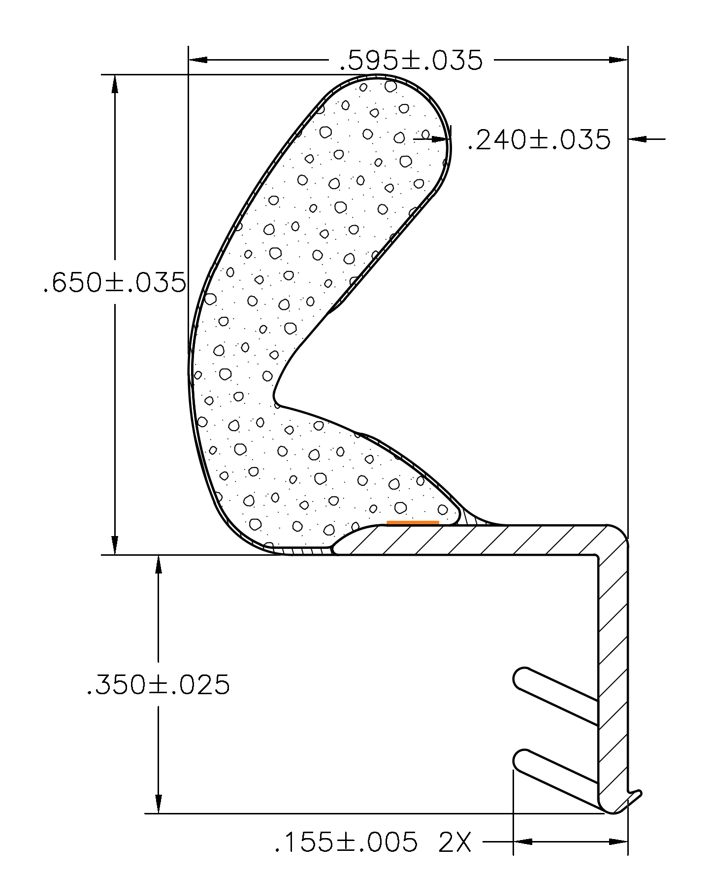 Weatherstrip | QDS-650 Door Weather Seal | Fixhome